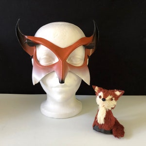 FOX MASK - Fox Costume, Fox Ears, Fox Cosplay * Animal Masquerade Mask ...