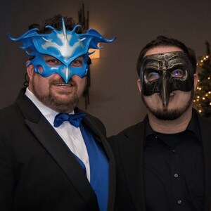 Blue PHOENIX MASK - Bird Mask, Carnival Mardi Gras Fantasy Cosplay Mask ...