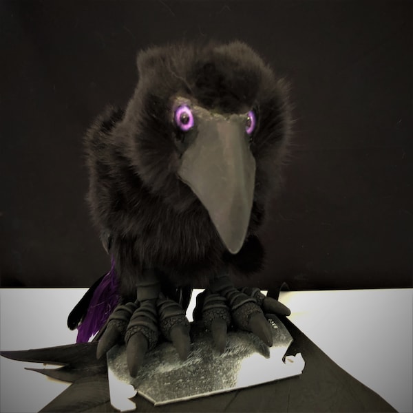 Raven Sculpture - Etsy
