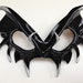 BLACK WIZARD MASK Demon Mask Sorceror Mask Fantasy Festival Mask ...
