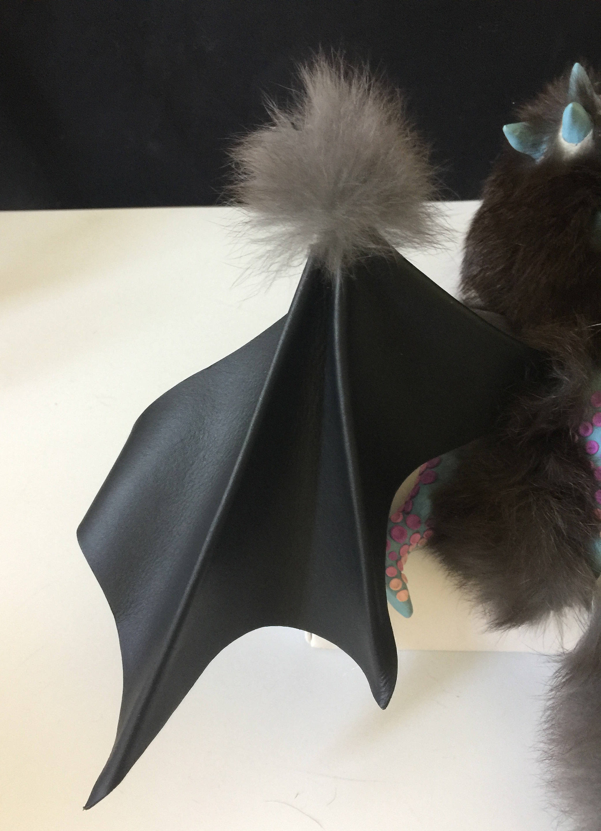 TUFTED Dragon Puppet Dragon Sculpture Skyblue Fantasy | Etsy