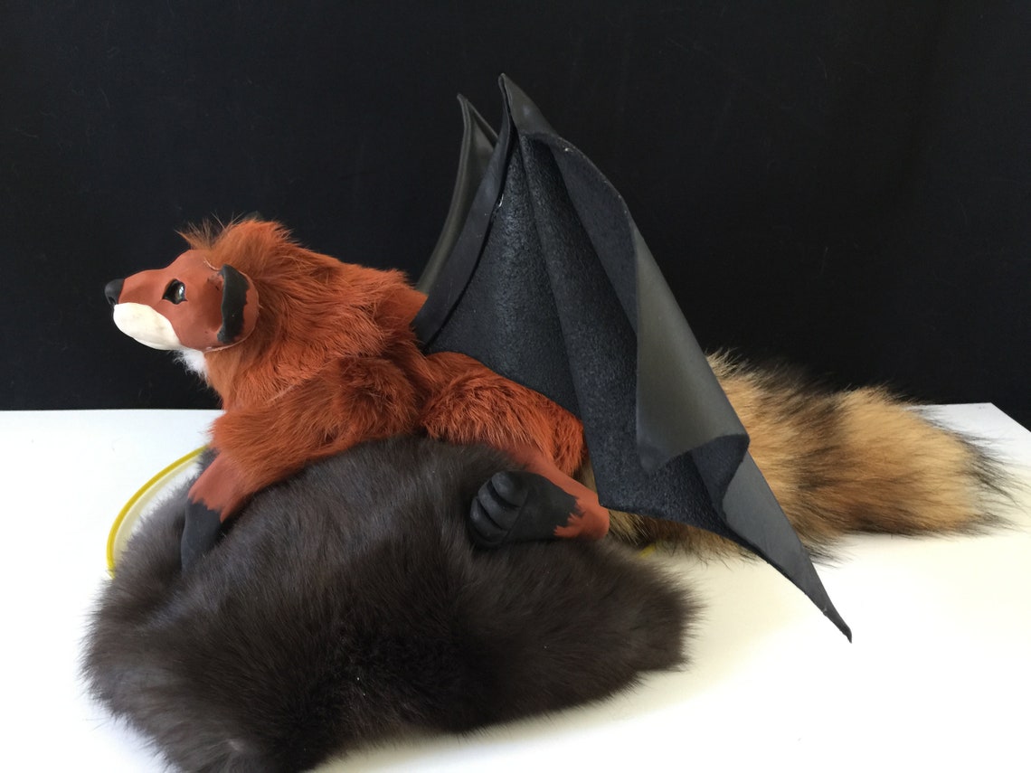 Winged Fox Shoulder Puppet Fantasy Animal Puppet Doll Pet - Etsy