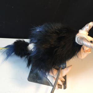 GARGOYLE Puppet Statue Fantasy Sculpture BLUE & BLACK Fur * Goth Statue ...