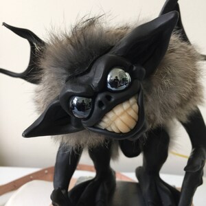 GOOFY BABY GOBLIN Brownie Puppet * Goblin Statue Fantasy Creature ...