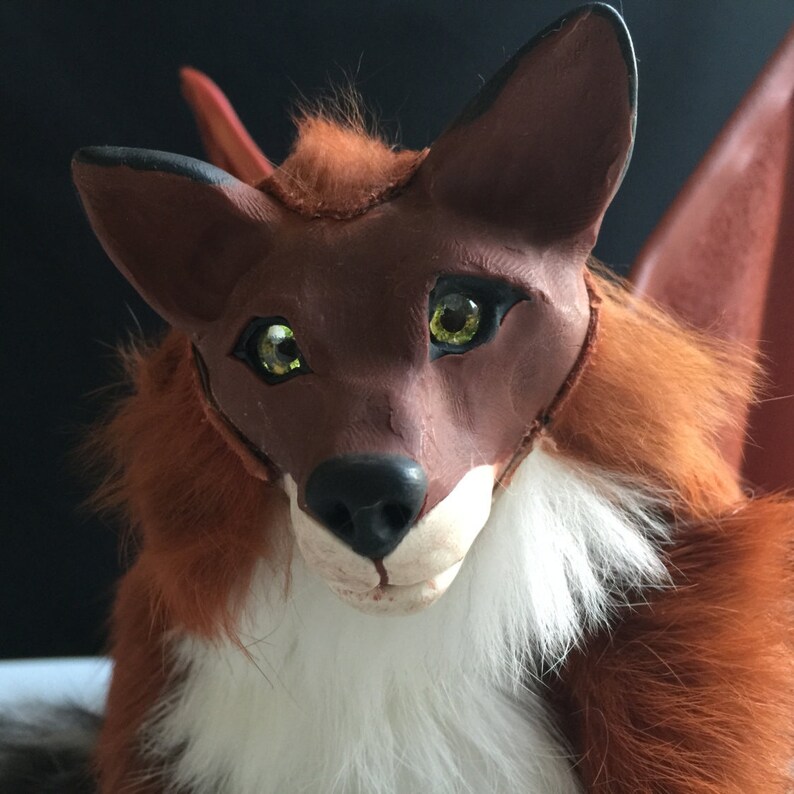 Fox Shoulder Puppet Winged Fantasy Animal Puppet Pet - Etsy