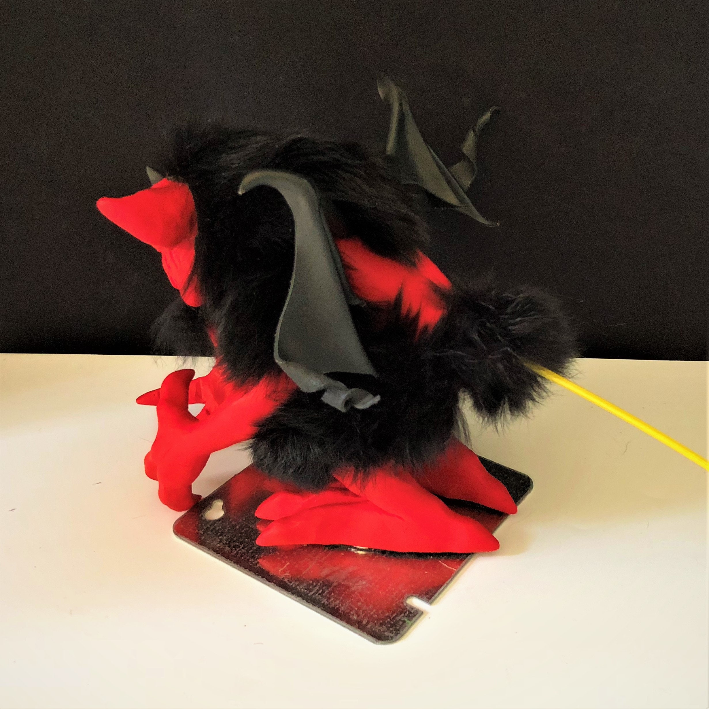 RED DEVIL GREMLIN Demon Puppet * Goblin Statue Fantasy Creature ...