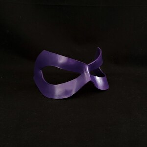 Purple Leather Mask Villian Cosplay Costume, Violet Color Costume ...