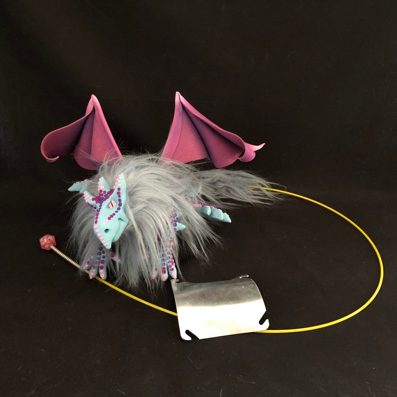 FURRY DRAGON Puppet GRAY Dragon Sculpture Mythical Creature - Etsy