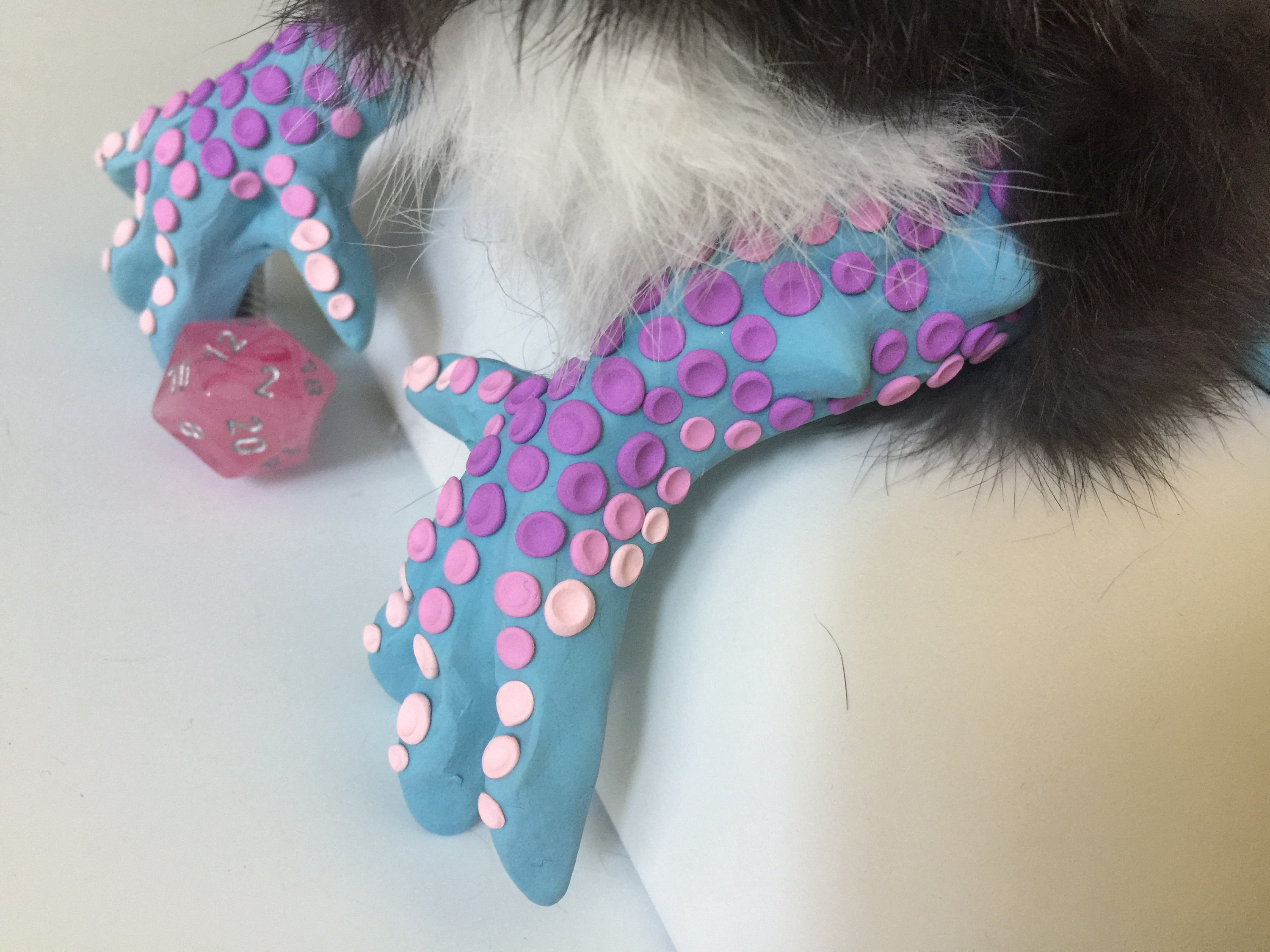 TUFTED Dragon Puppet Dragon Sculpture Skyblue Fantasy | Etsy