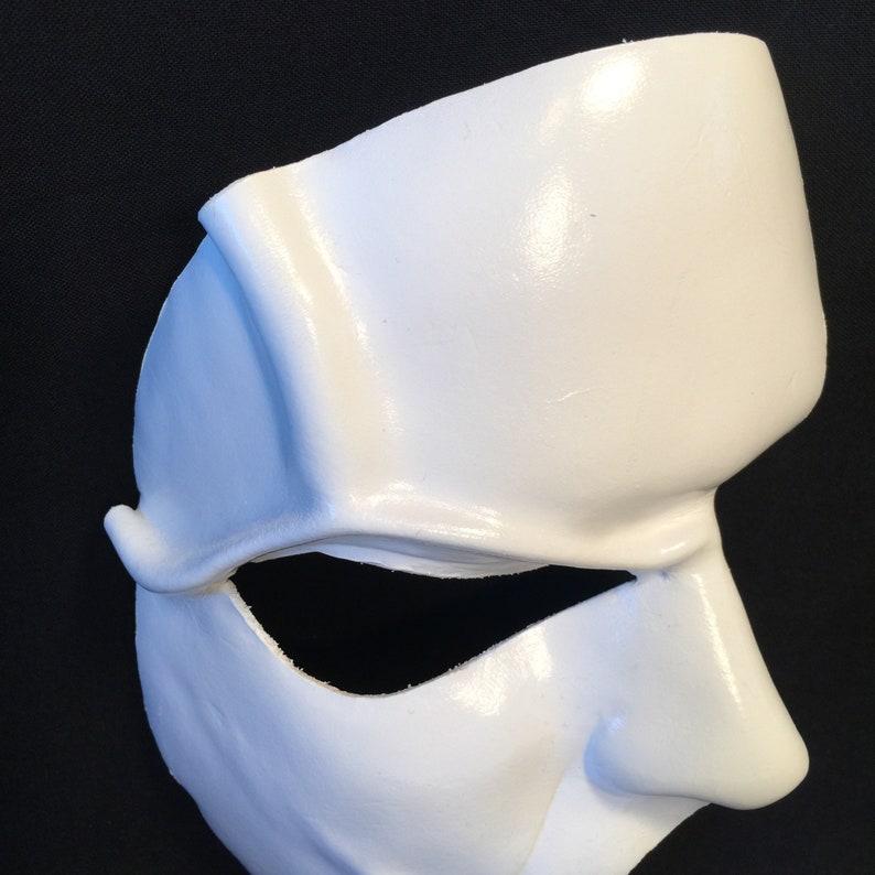 Phantom of the Opera Half Mask White Masquerade Mask White | Etsy
