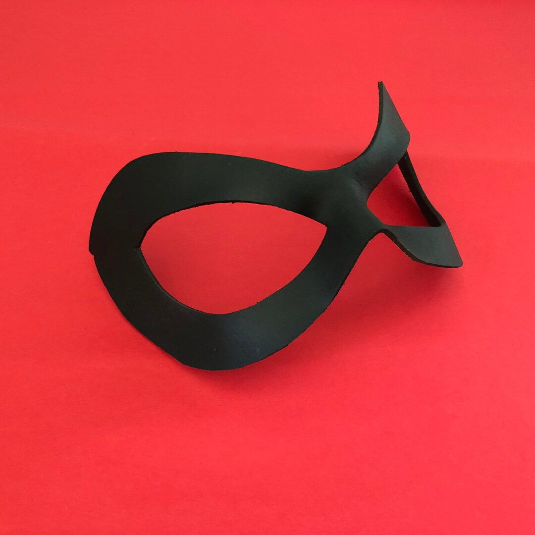 Black Leather Cosplay Mask, Renaissance Faire Scoundrel Mask, Splatoon ...