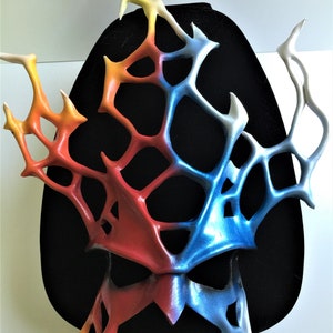 FIRE & ICE Leather Mask * Festival Mask Ice Mask Fire Mask Halloween ...