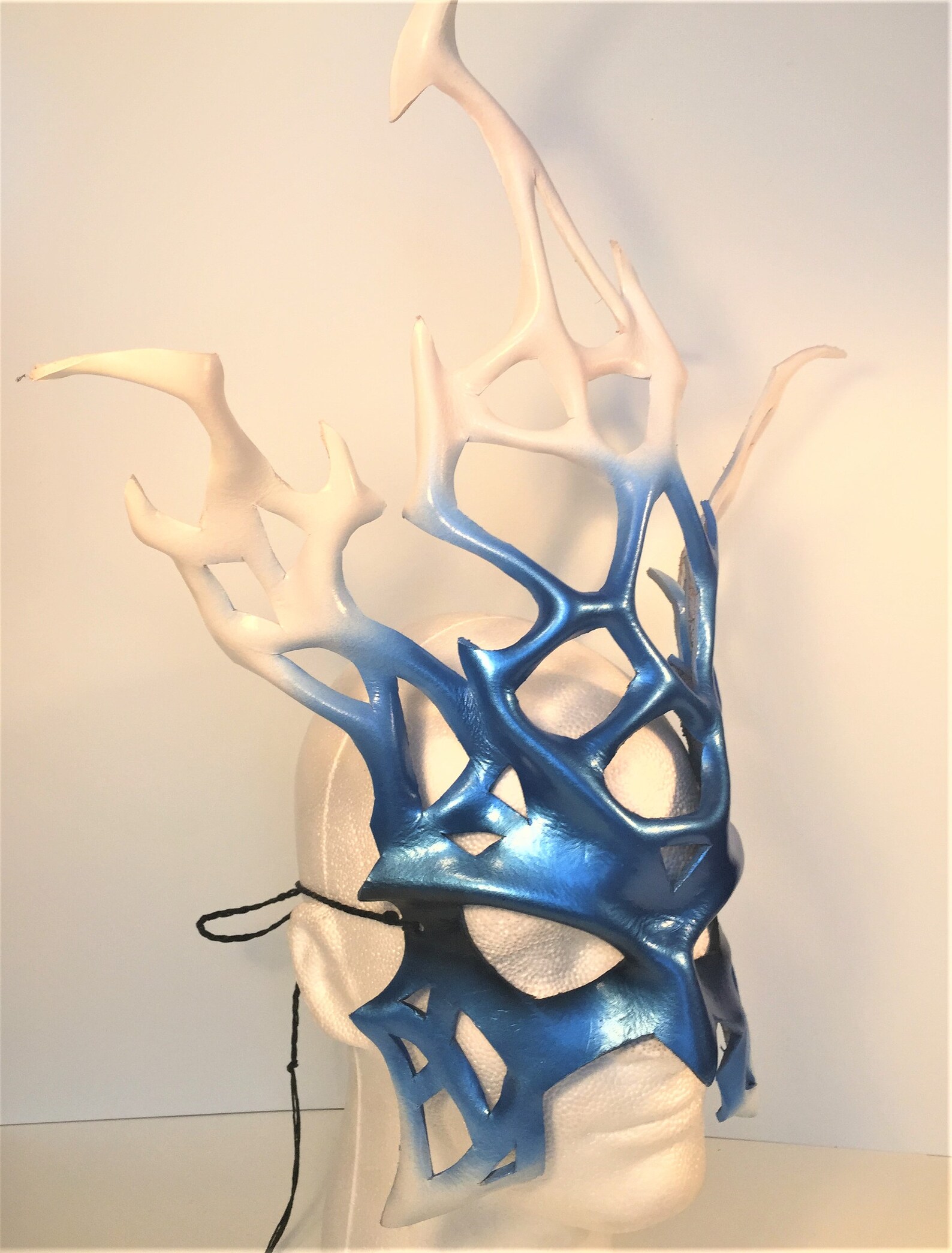 ICE QUEEN MASK / Snow Queen Headpiece Crown Ice Witch | Etsy