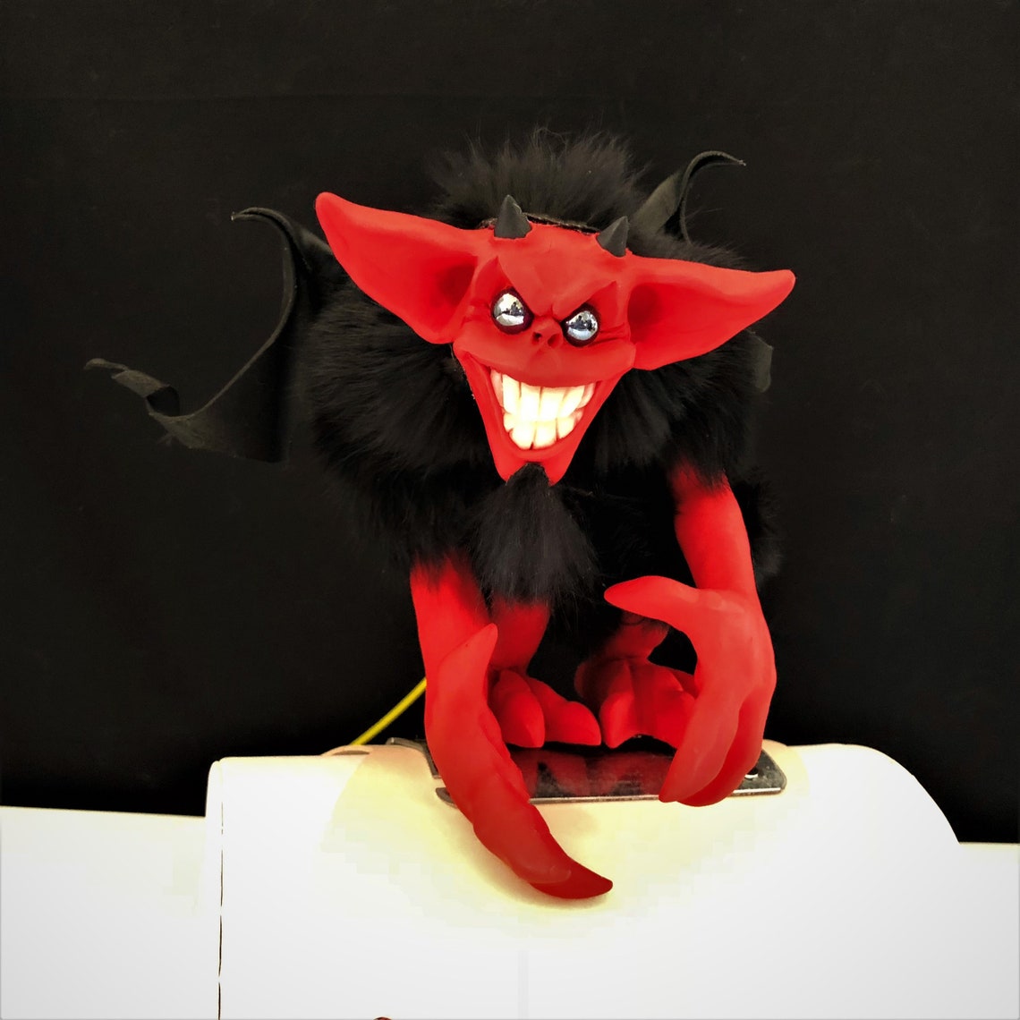 RED DEVIL GREMLIN Demon Puppet Goblin Statue Fantasy - Etsy