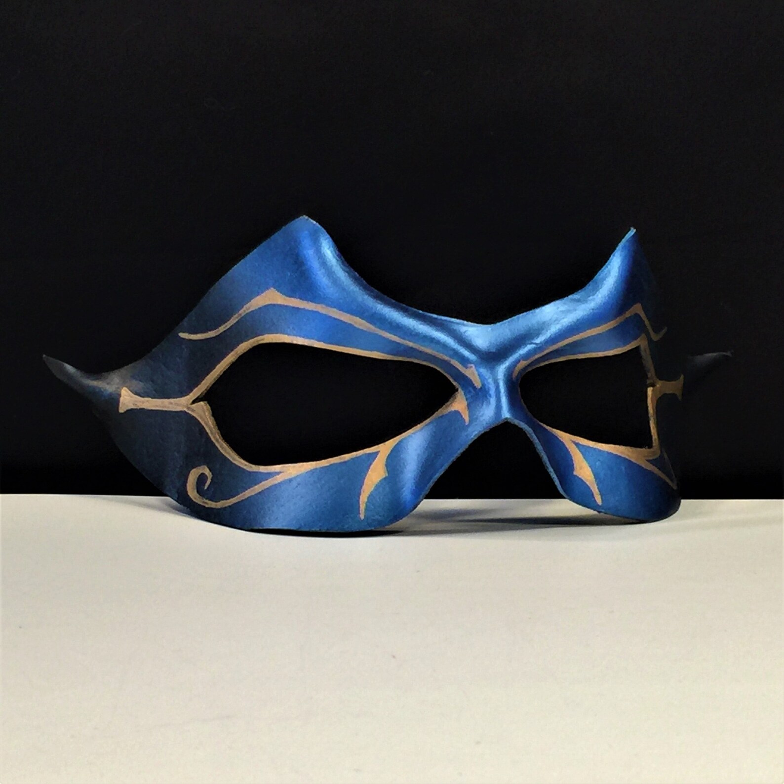 Blue Egyptian Mask Leather EYE OF RA * Renaissance Faire Music Festival ...