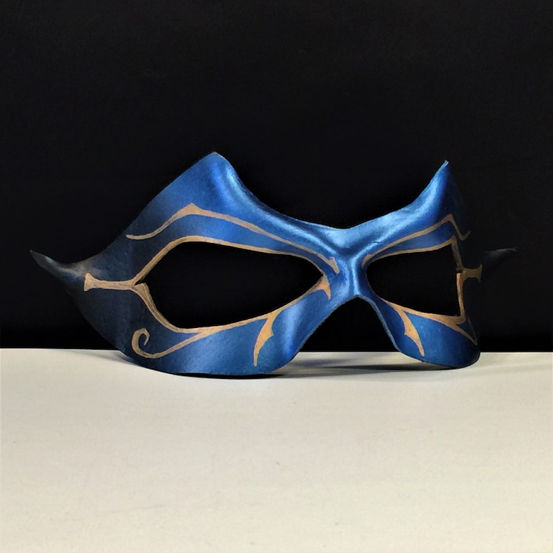 EYE OF RA Blue Leather Mask Egyptian Mask Masquerade Mask | Etsy