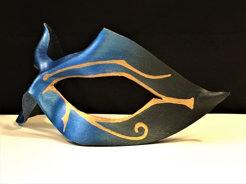 EYE OF RA Blue Leather Mask Egyptian Mask Masquerade Mask | Etsy