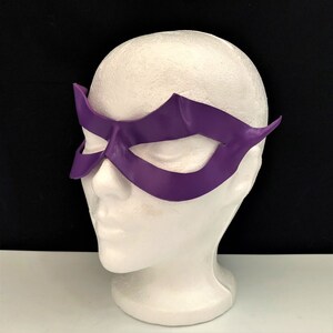 Leather Purple Mask, Superhero Cosplay Mask * Violet Villian Cosplay ...