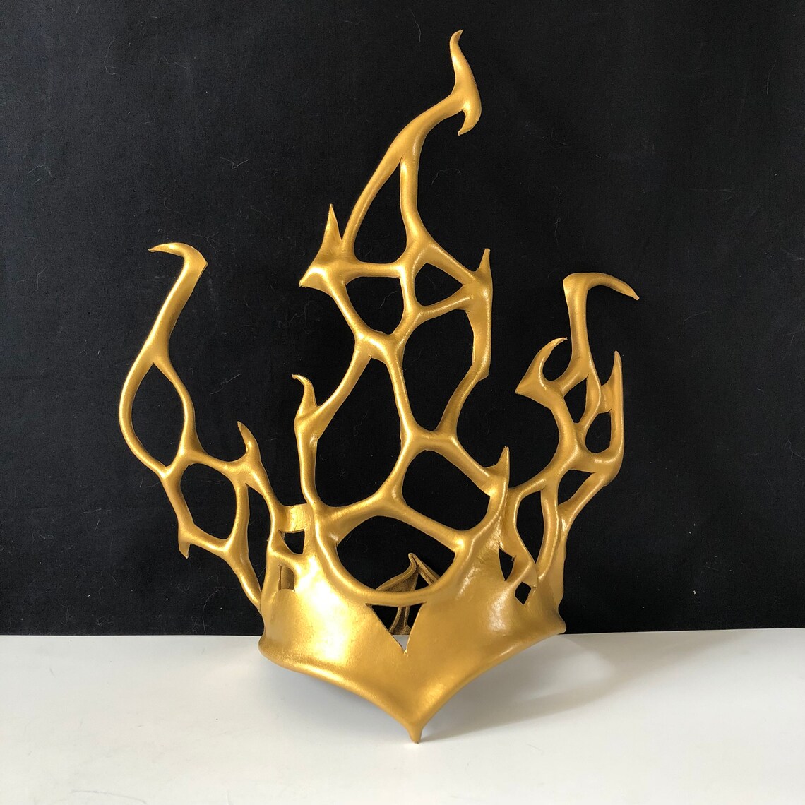 Gold Crown Leather Armor Gold Headpiece CosPlay Headdress | Etsy