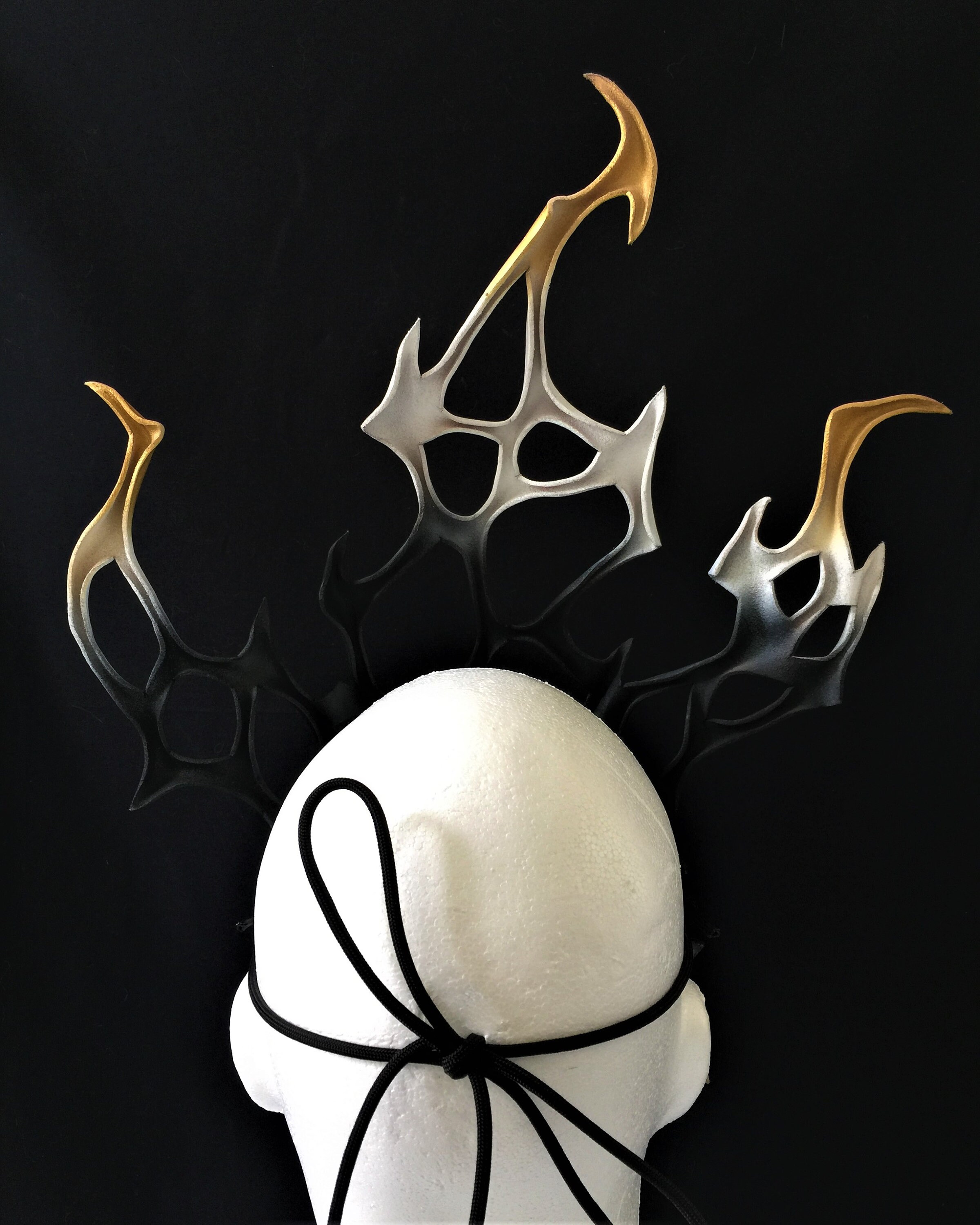 LIGHTNING WIZARD MASK Halloween Mask Leather Fantasy Festival Mask ...
