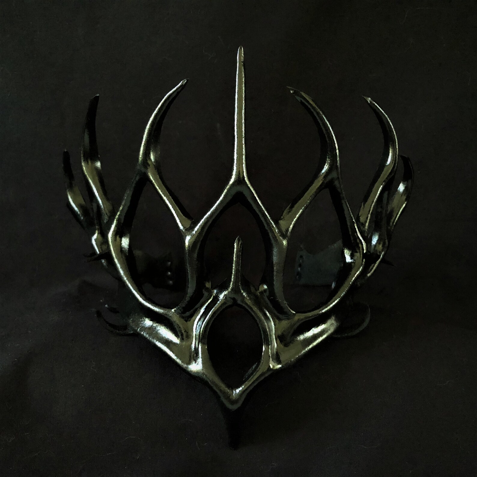 Leather Crown of Thorns Fantasy Headpiece Evil Queen Crown | Etsy