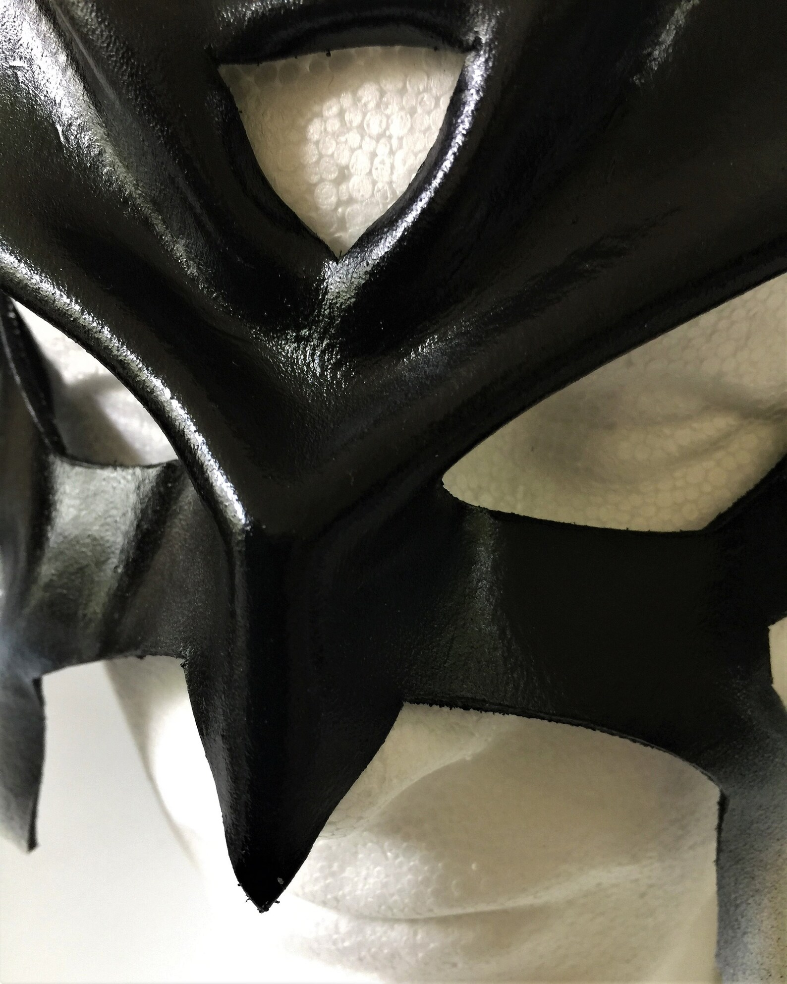 LIGHTNING WIZARD MASK Halloween Mask Leather Fantasy Festival | Etsy