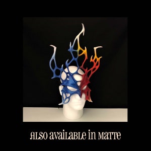 FIRE & ICE Leather Mask * Festival Mask Ice Mask Fire Mask Halloween ...