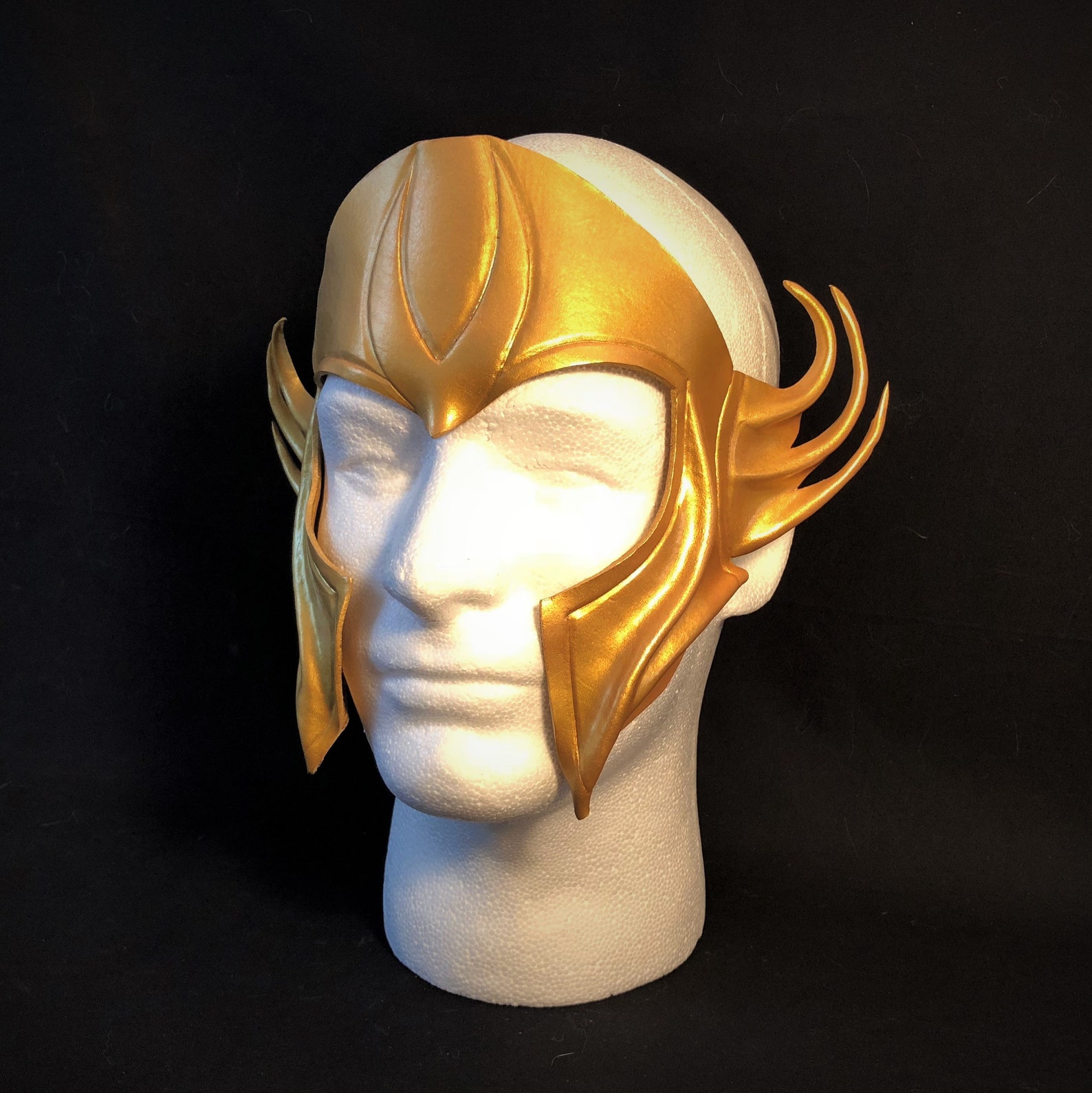 LARP Warrior Headpiece Armor Leather SCA Soldier Headdress | Etsy