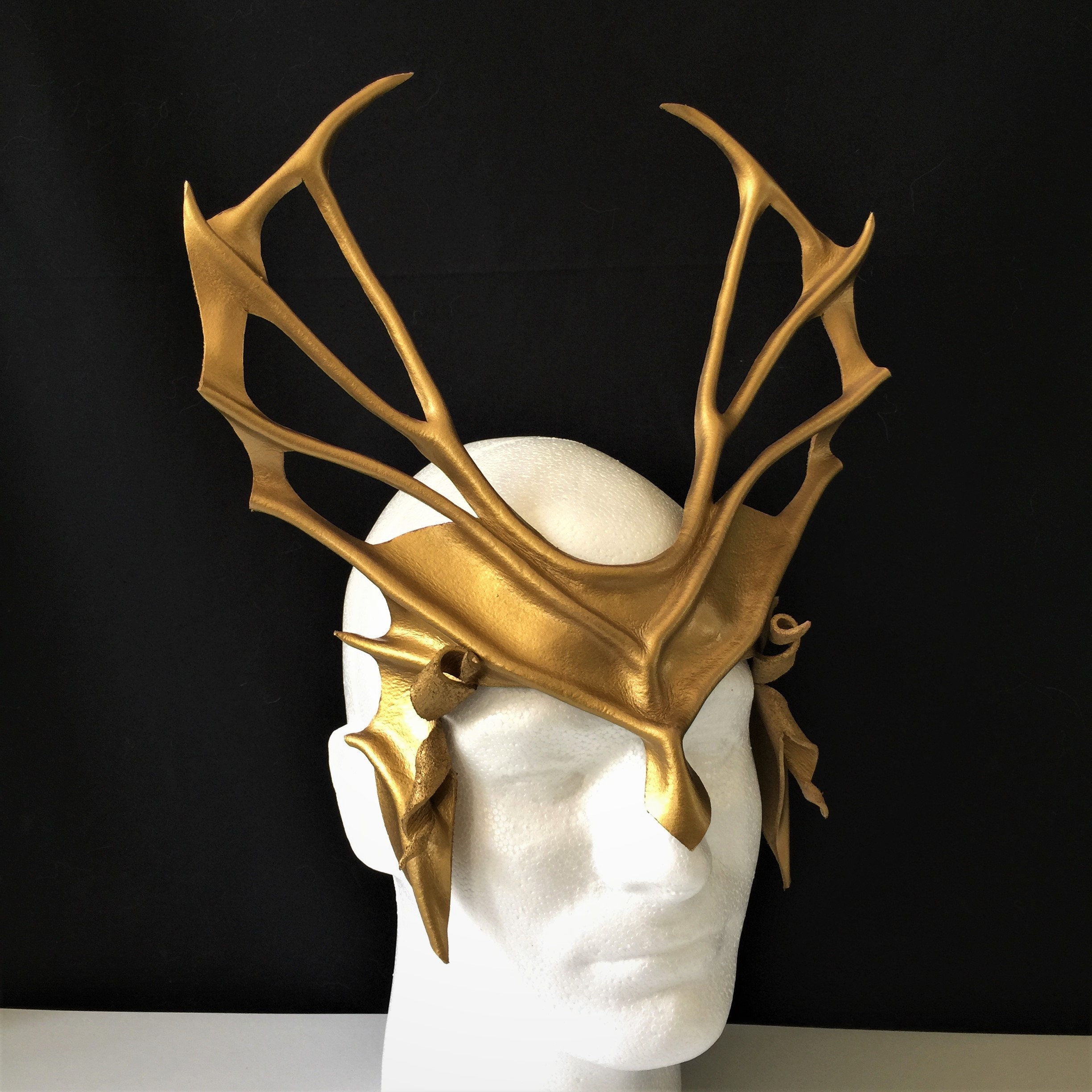 Triton Crown ATHENA Cosplay Leather Armor Gold Headpiece * Greek ...