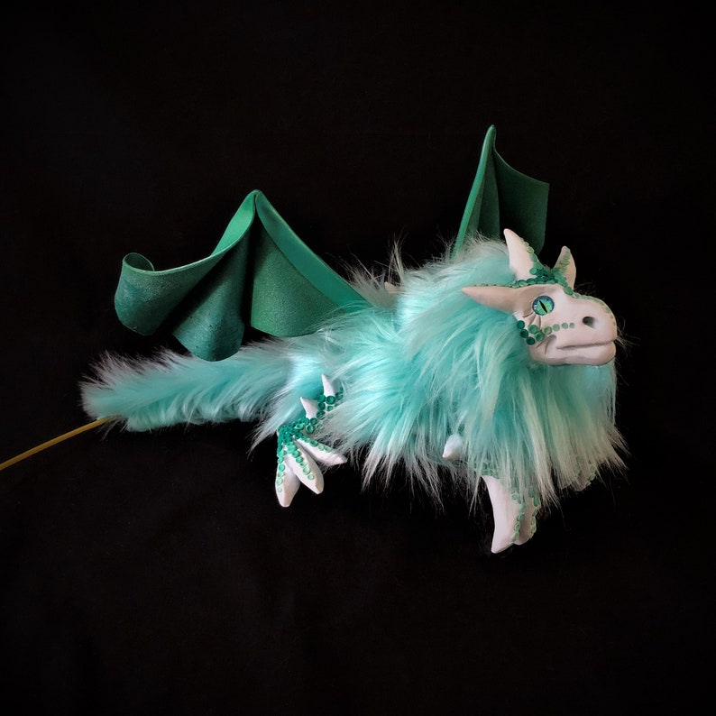 DRAGON PUPPET sea Foam2 Mythical Creature Doll - Etsy