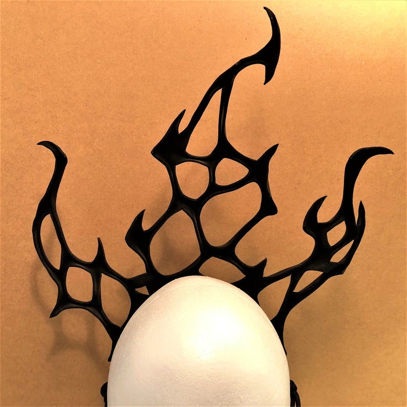 BLACK WIZARD MASK Demon Mask Sorceror Mask Fantasy Festival - Etsy