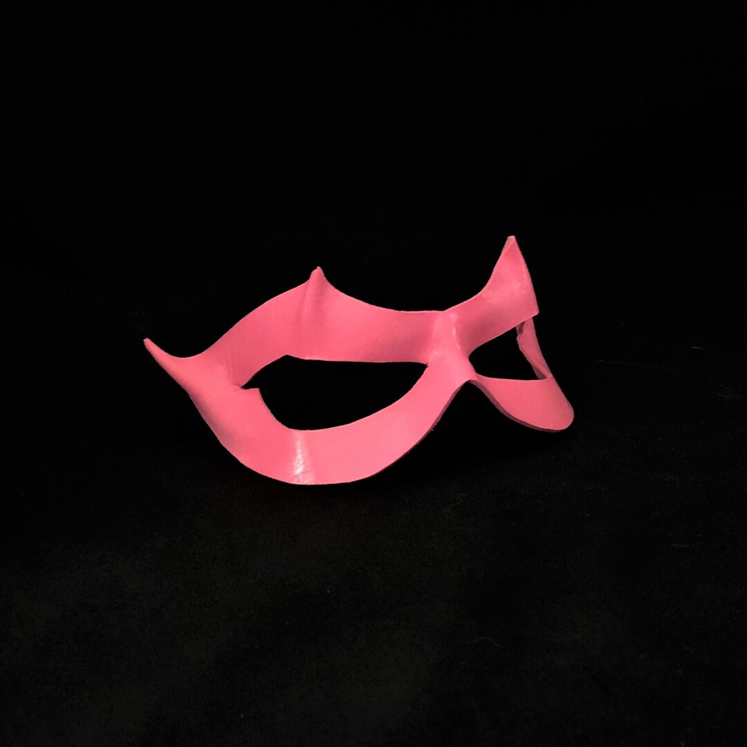 Pink Leather Mask Renfaire Princess Cosplay Mask, Superhero Mask Erotic ...