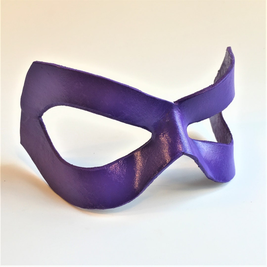 Purple Leather Mask Villian Cosplay Costume Violet Costume - Etsy
