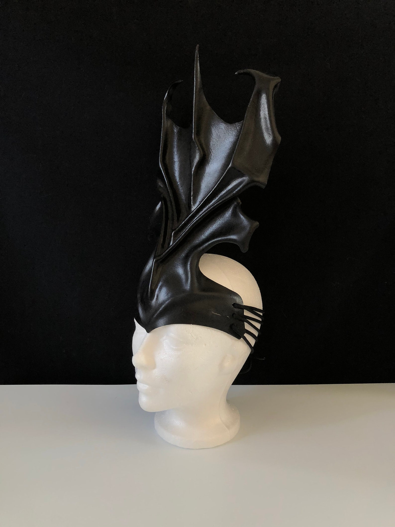 Xenomorph Costume Headpiece Queen Xenomorph Cosplay Leather - Etsy