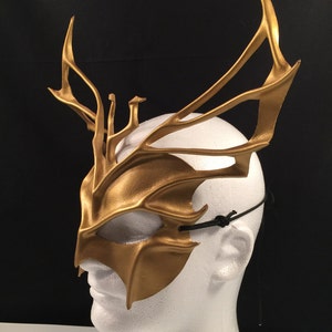 GOLD Leather Mask Roman God Costume TRITON Costume Greek God Mask Mardi ...