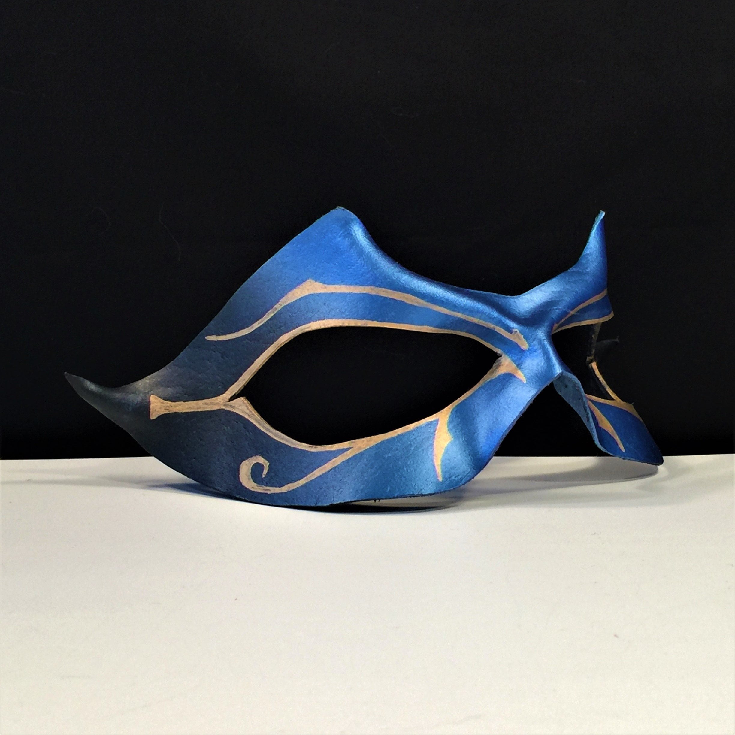 EYE OF RA Blue Leather Mask Egyptian Mask Masquerade Mask | Etsy