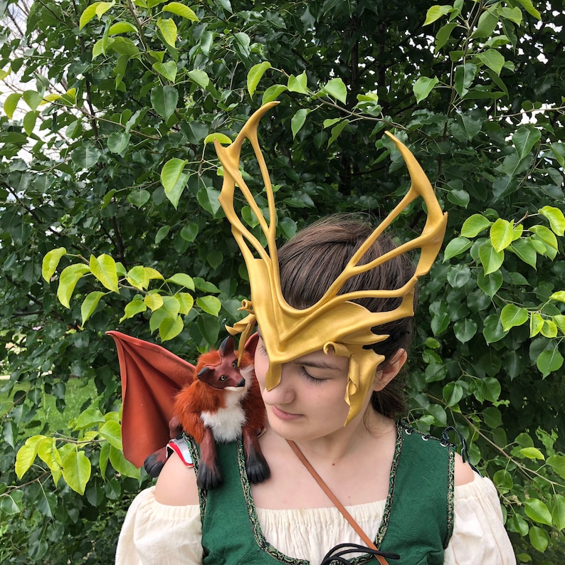 Fox Shoulder Puppet Winged Fantasy Animal Puppet Pet - Etsy