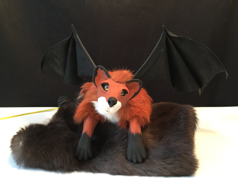 Winged Fox Shoulder Puppet Fantasy Animal Puppet Doll Pet - Etsy