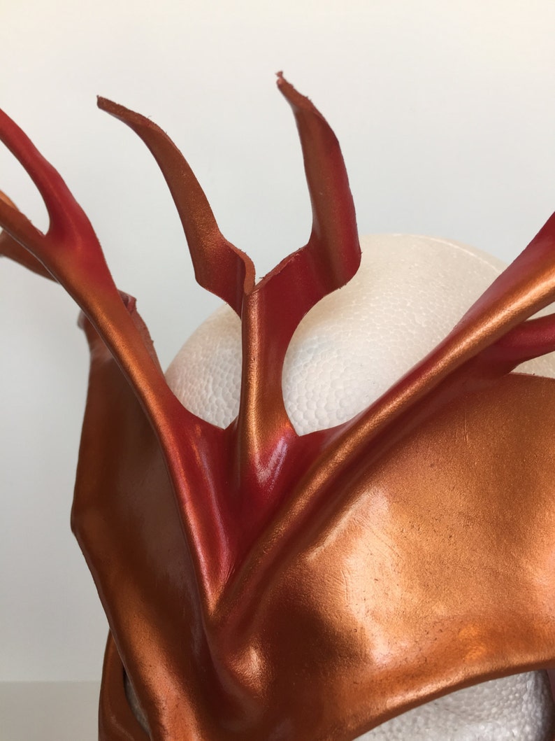 Greek God Mask HYDRA COPPER Bronze Halloween Mask Leather Mask | Etsy