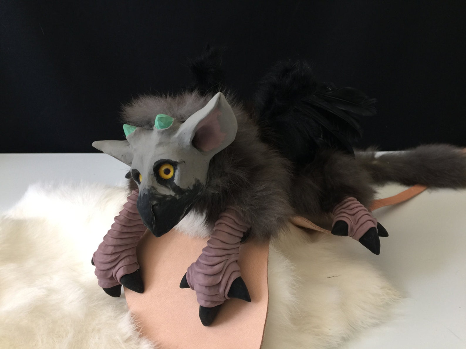 Baby Griffin Puppet TRICO, Griffin Statue Doll * the Last Guardian ...