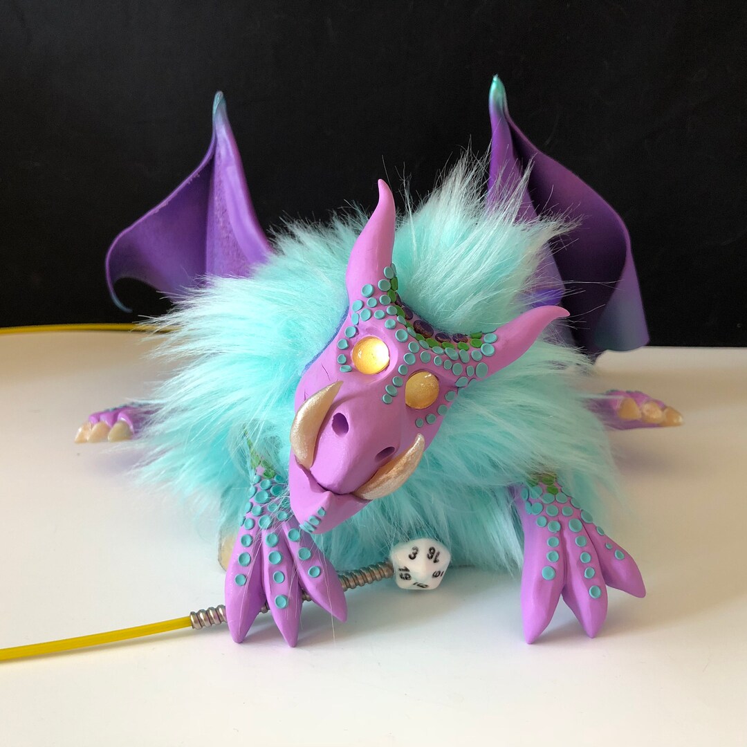 DRAGON PUPPET "beastie" PREMIUM Fantasy Sculpture * Cosplay Shoulder ...