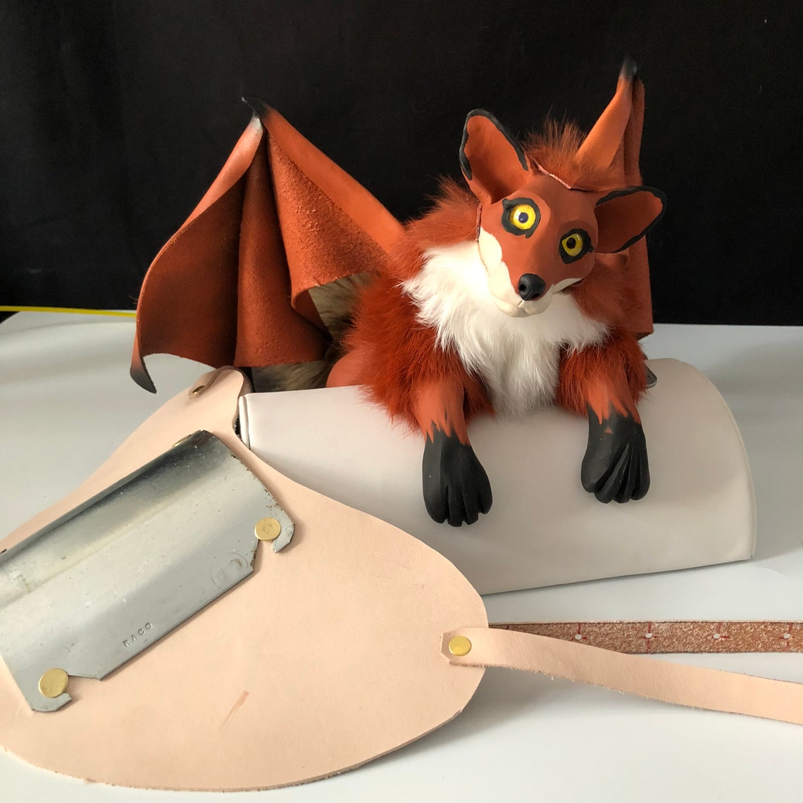Fox Shoulder Puppet, Winged Fantasy Animal Puppet Pet * Fantasy ...