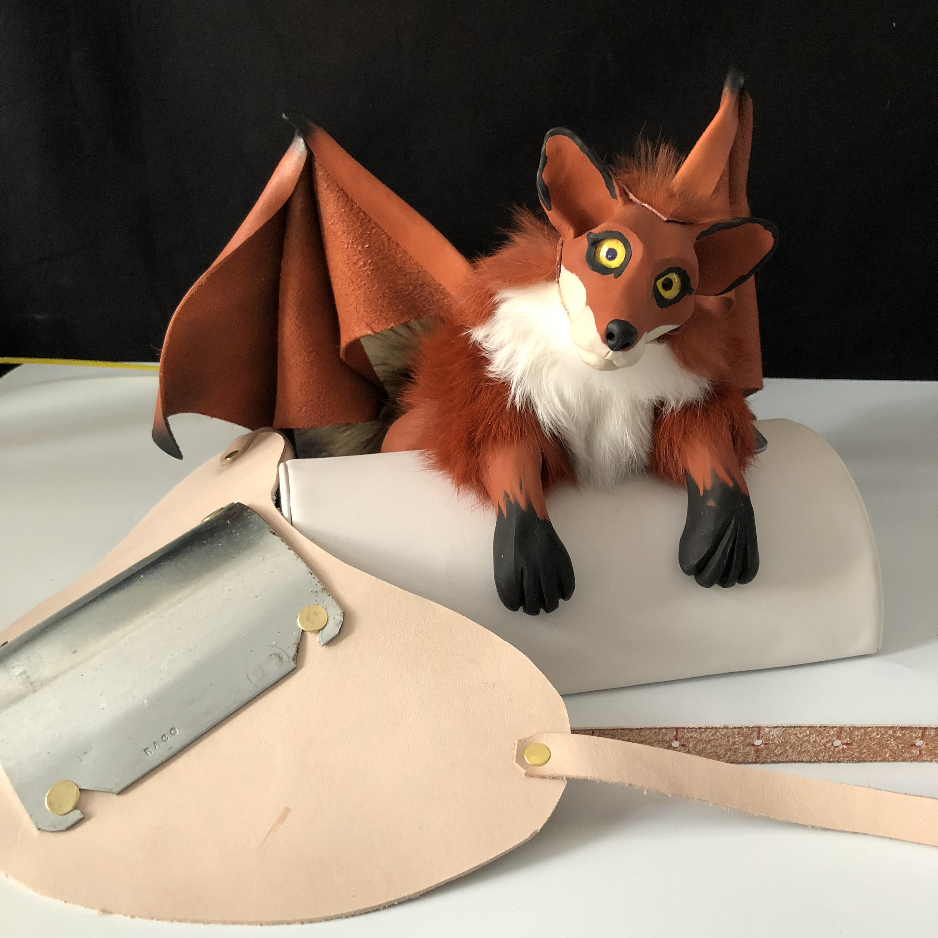 Fox Shoulder Puppet Winged Fantasy Animal Puppet Pet | Etsy