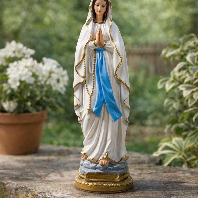 Virgin Mary Statue - Etsy