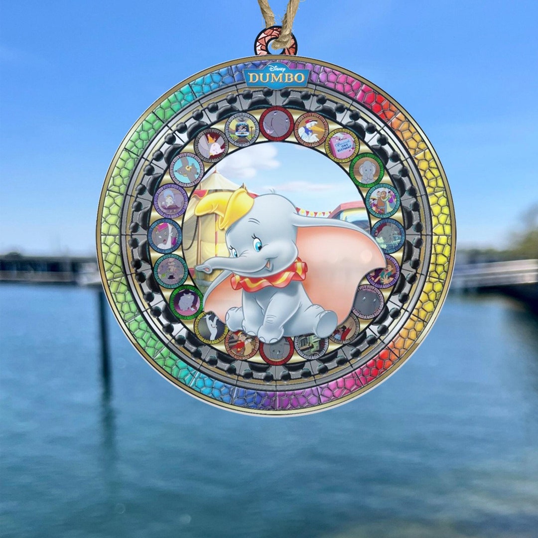 Dumbo Suncatcher, Dumbo Movie Window Hangings, Disneyland Suncatcher ...