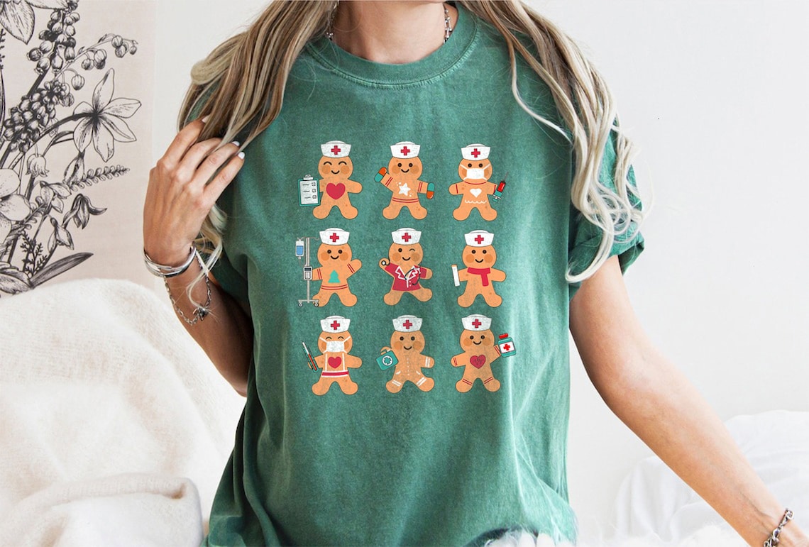 Nurse Gingerbread Man Bundle Png, Nurse Christmas Png, Christmas ...