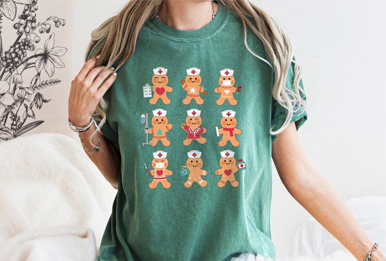 Nurse Gingerbread Man Bundle Png, Nurse Christmas Png, Christmas ...