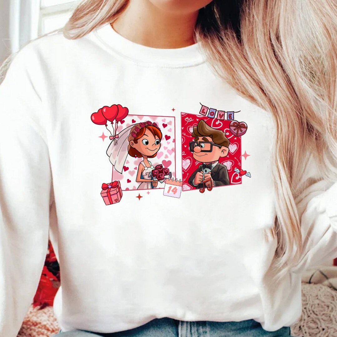 Ellie and Carl Couple Love PNG , Mickey Ears PNG, up Movie Png, Couple ...