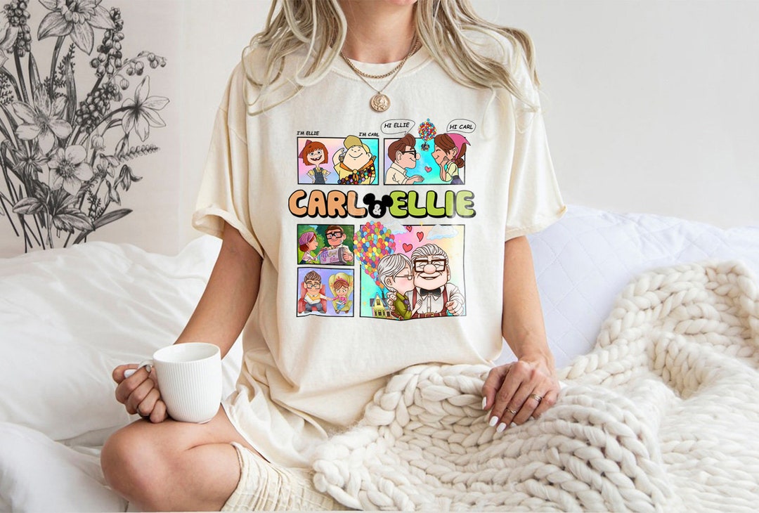 Ellie and Carl Couples Love PNG , Mickey Ears PNG, up Movie Png, Couple ...