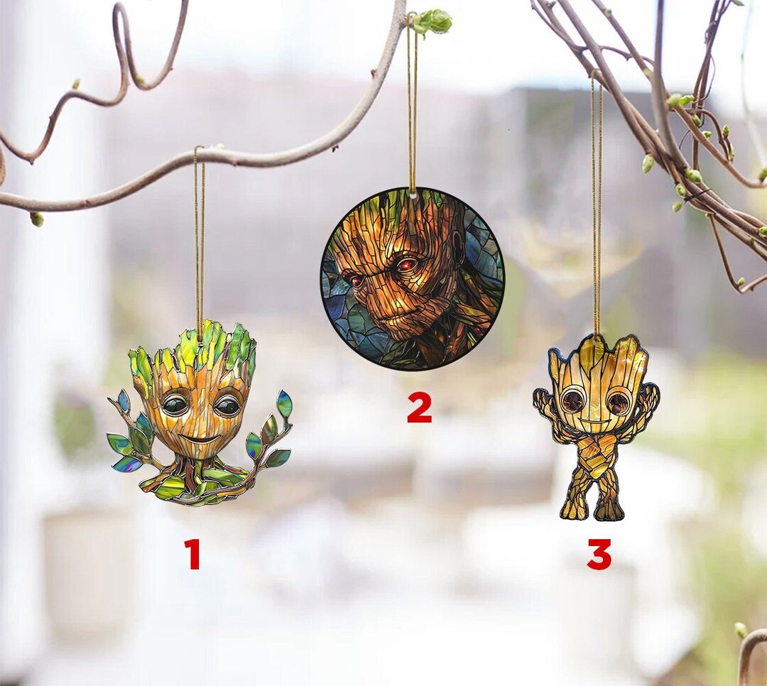 Baby Groot Acrylic Suncatcher, Guardians of He Galaxy Suncatcher ...